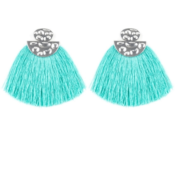 paparazzi | Jewelry | Paparazzi Make Some Plume Blue Post Earrings ...